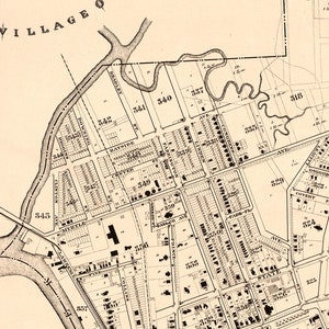 Map of Flushing, Queens Boro., New York, NY. 1894. Vintage Restoration ...