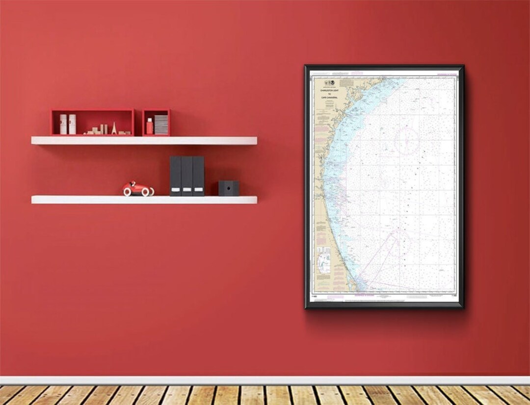 NOAA Nautical Charts of Charleston Light to Cape Canaveral. East Coast ...