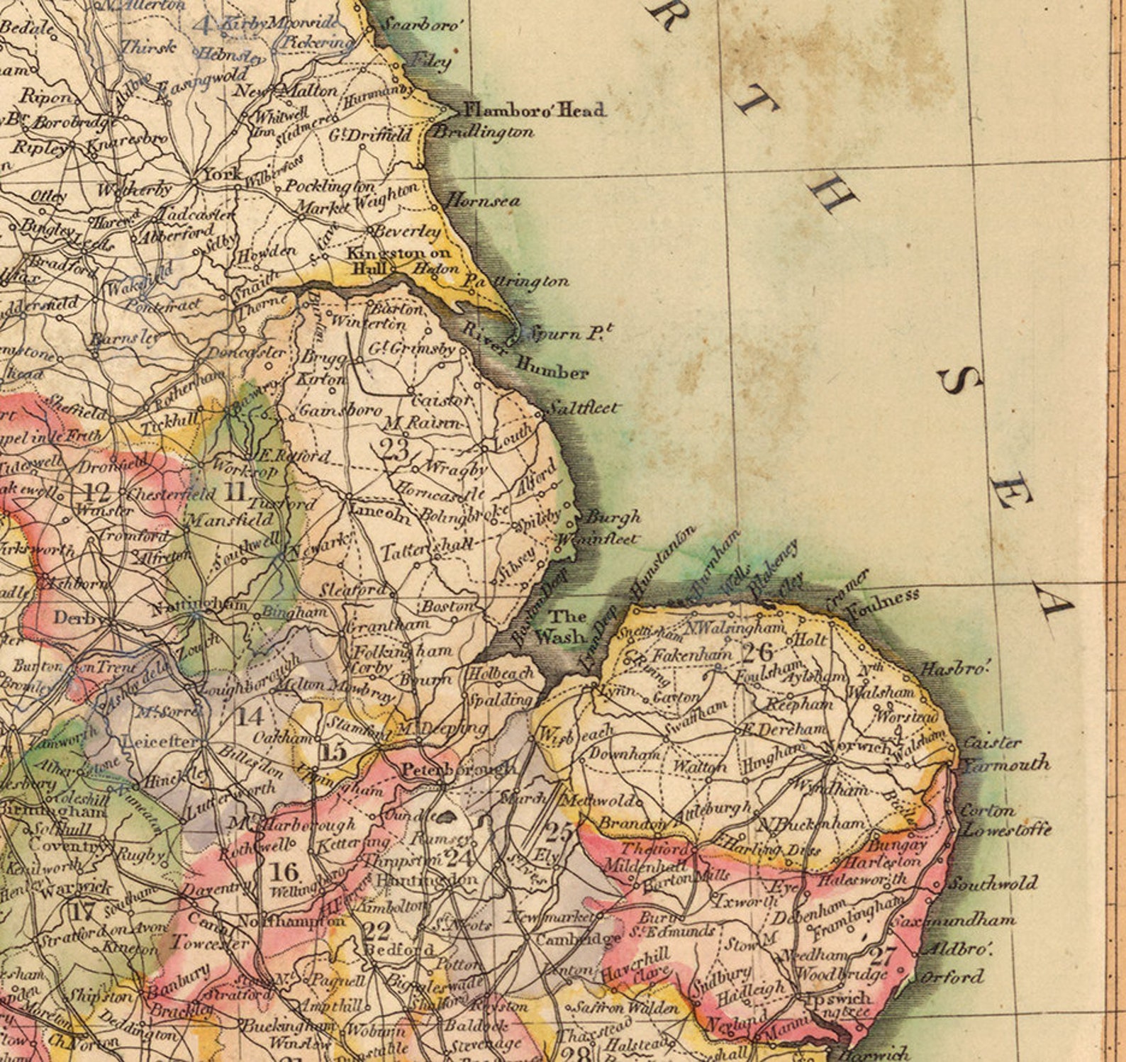 Map of England and Wales 1814. Vintage Restoration Hardware - Etsy