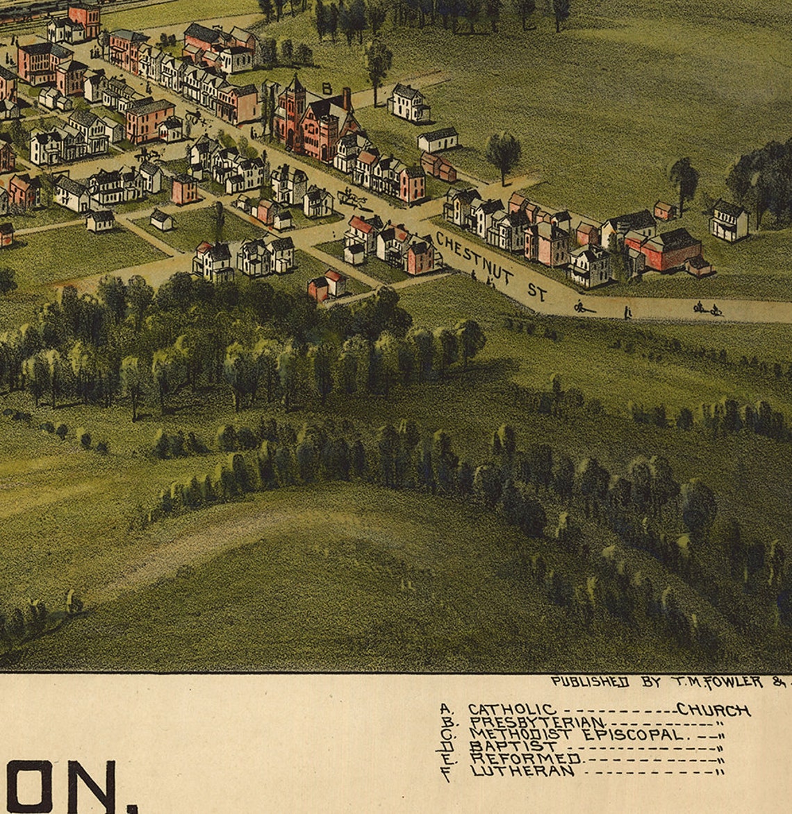 Map of Derry Station, Westmoreland County, Pennsylvania, PA 1900 ...