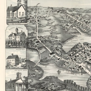 Map of Wickford, Town of North Kingstown, Rhode Island. in 1888 ...