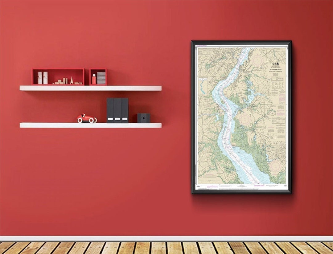 NOAA Nautical Charts of Delaware River Smyrna River to Wilmington. New ...