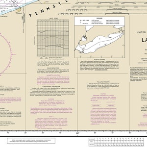 Nautical Charts of Lake Erie. Great Lakes. Lake Ontario. Lake Simcoe ...