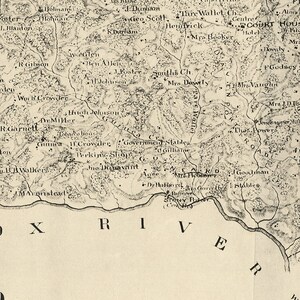 Map of Cumberland Co., Virginia Va. 1864. Vintage Restoration Hardware ...