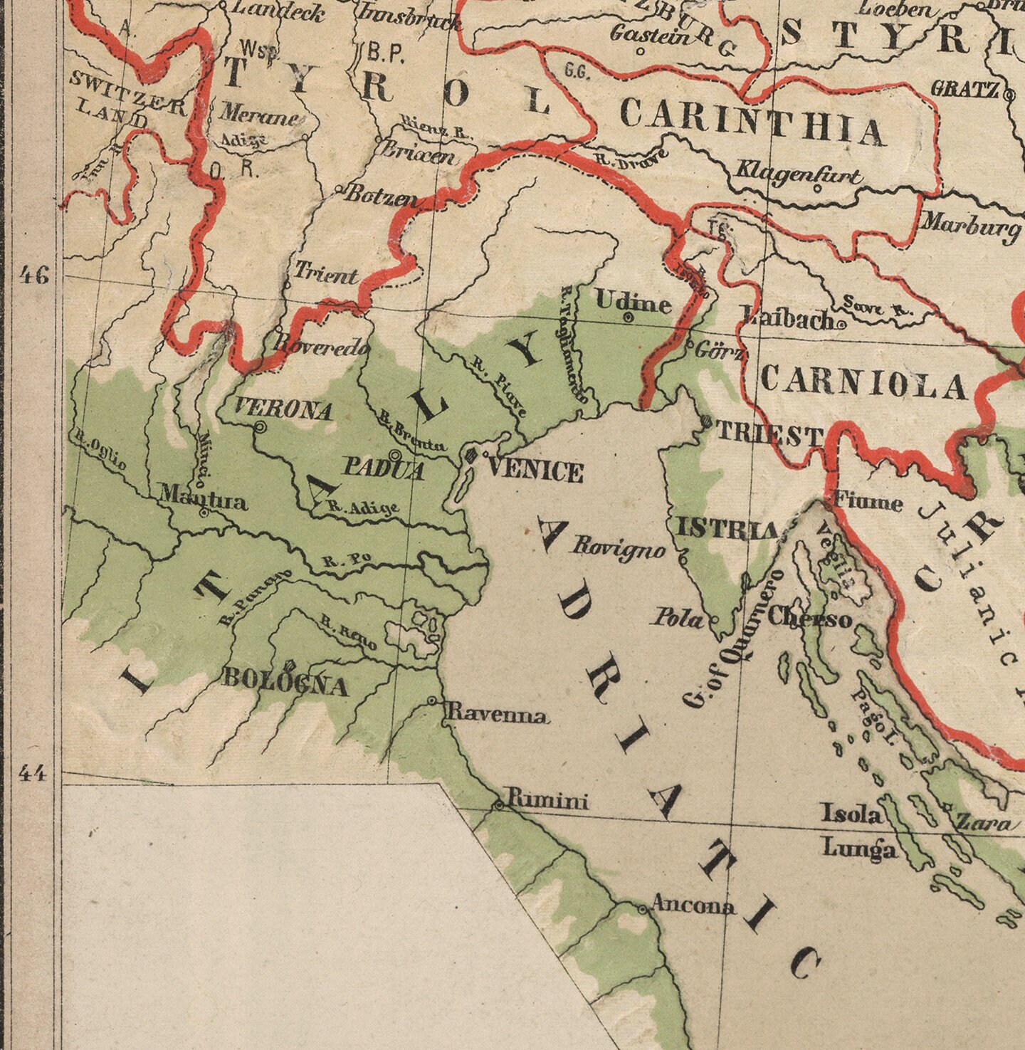 Map of Austro-hungarian Monarchy 1880. Vintage Home Deco - Etsy