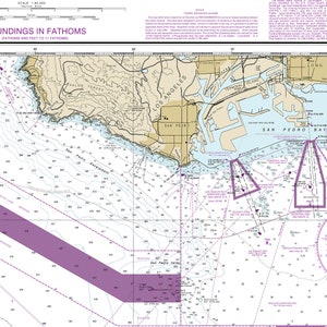 NOAA Nautical Charts San Pedro Channel, Dana Point Harbor, California ...
