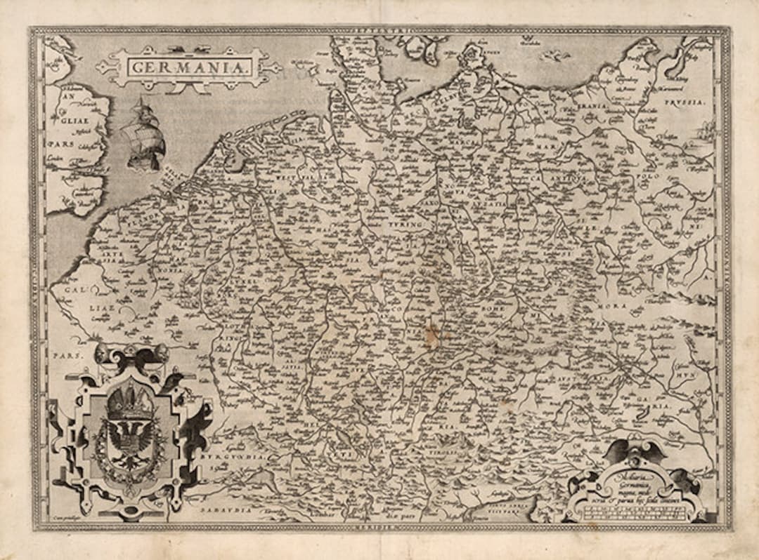 Map of Germania (germany), 1570. Ortelius. Restoration Hardware Home ...