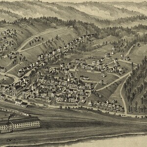 Map of Mingo Junction, Jefferson County, Ohio OH, 1899. Restoration ...