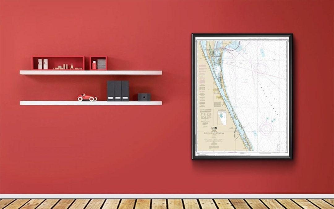 NOAA Nautical Charts Cape Canaveral to Bethel Shoal 11476, Florida ...