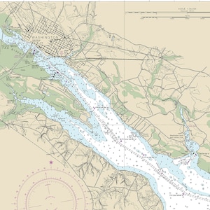 Nautical Charts of Pamlico River, North Caroline. 11554. Blounts ...