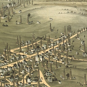 Map of Scio, Harrison Co., Ohio. 1899. Home Deco Style Old Wall Vintage ...