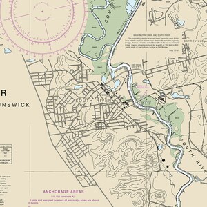 Nautical Chart of Raritan River Raritan Bay to New Brunswick. 12332 ...