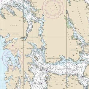 NOAA Nautical Charts of Etolin Island to Midway Island Including Sumner ...
