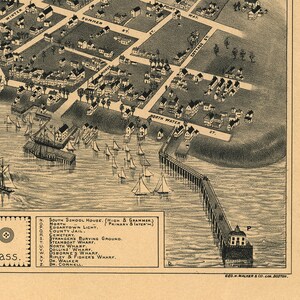 Map of Edgartown, Duke's County, Martha's Vineyard Id., Massachusetts ...