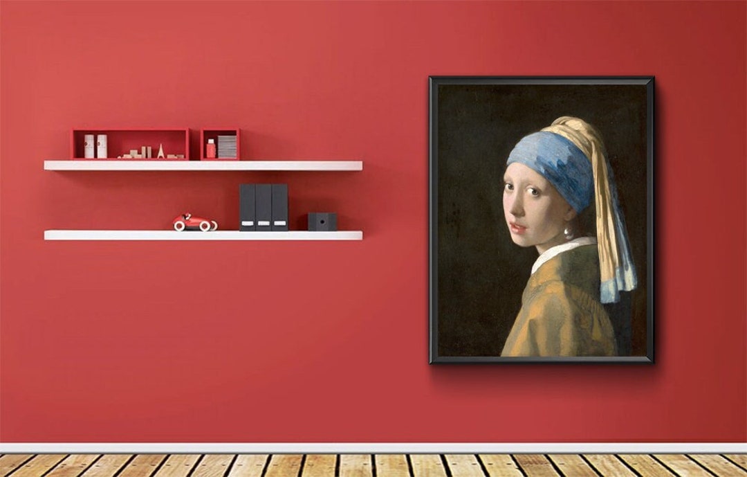 Girl With a Pearl Earring. Johannes Vermeer . Vintage Reproduction Home ...