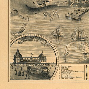 Map of Edgartown, Duke's County, Martha's Vineyard Id., Massachusetts ...