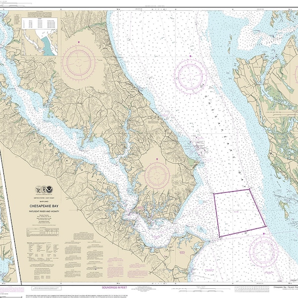 Nautical Map of St Marys River - Etsy