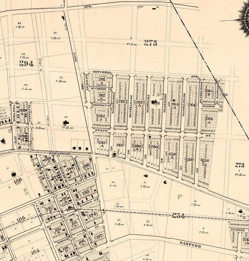 Map of Flushing Queens Boro. New York NY. 1894. Vintage | Etsy