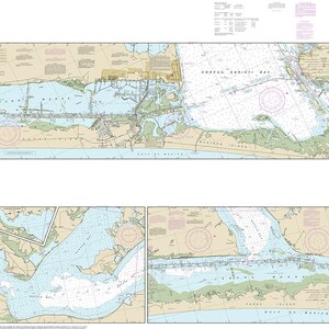 Nautical Charts of Redfish Bay to Middle Ground, Including Baffin Bay ...