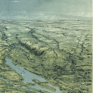 Map of Kentucky and Tennessee Showing Cairo and Part of the Southern ...