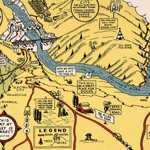 Grand Coulee Dam, Sun Lakes State Park, Washington WA. Lindgren ...