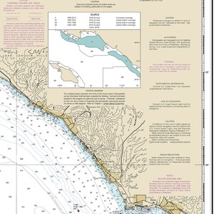 NOAA Nautical Charts San Pedro Channel, Dana Point Harbor, California ...