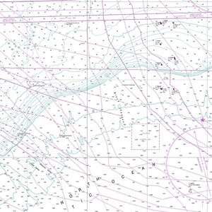 Nautical Charts of Approaches to New York, Nantucket Shoals to Five ...