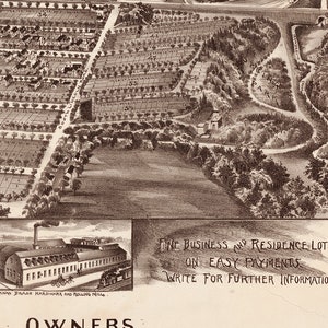 Map of Despatch (east Rochester), Monroe County, New York, NY 1890 Home ...
