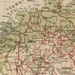 Map of Germany, 1880. Vintage Home Deco Style Old Wall Reproduction Map ...