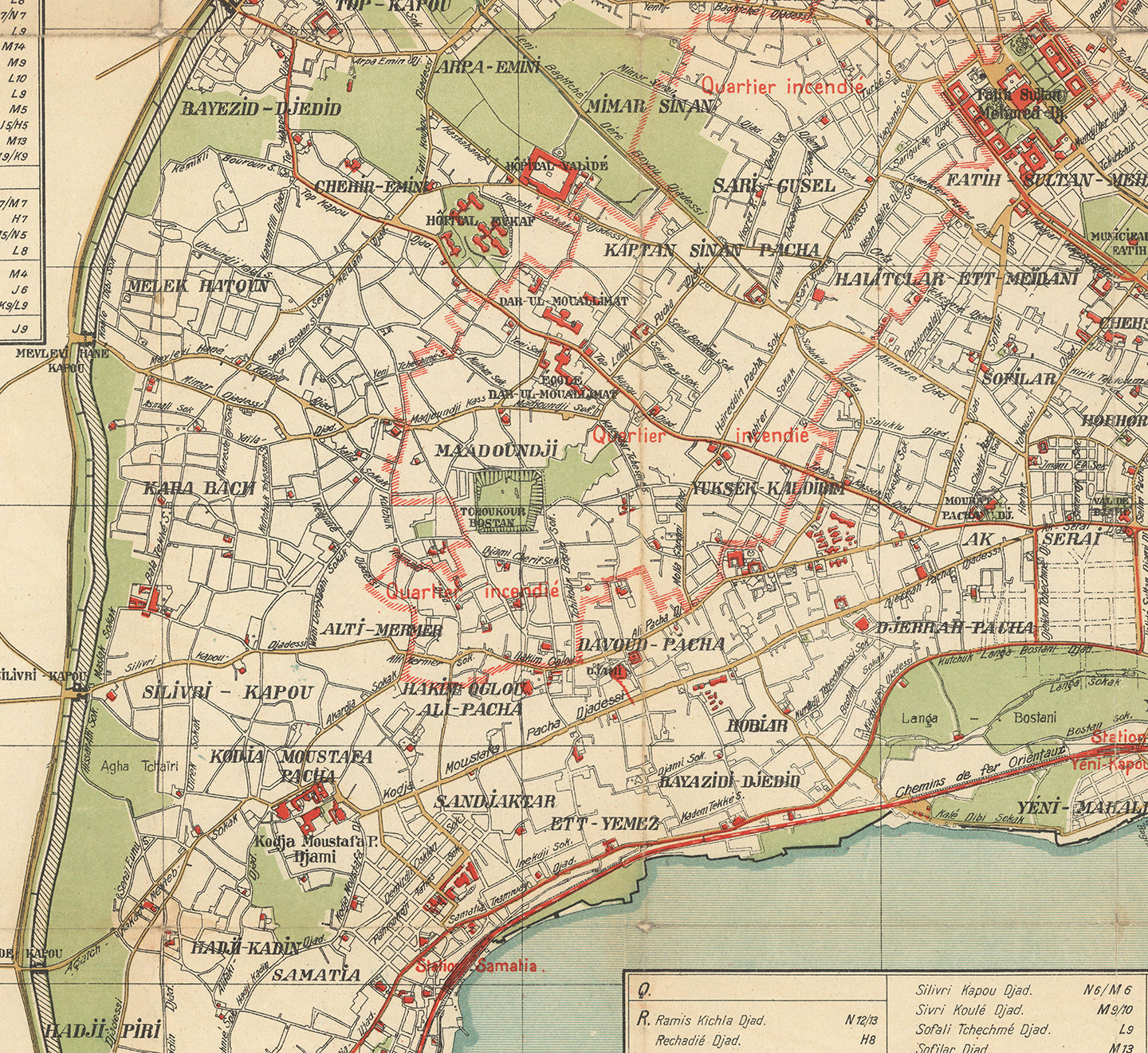 Map of Istanbul Turkey. 1922 Reproduction Home Deco Style Old - Etsy