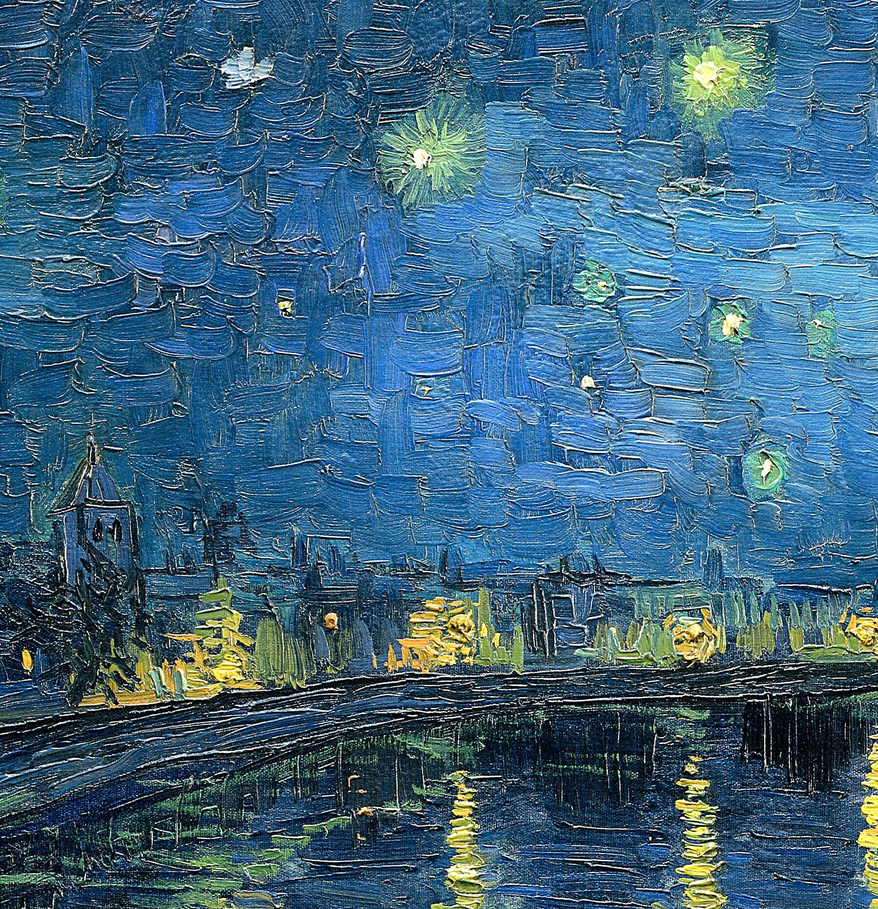Starry Night Over Rhone by Vincent Van Gogh Fine Art Reprint. Home Deco ...