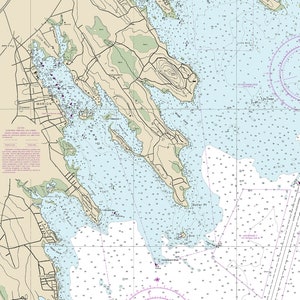 Nautical Chart of Cape Cod Canal 13236., Massachusetts. Buzzards Bay ...