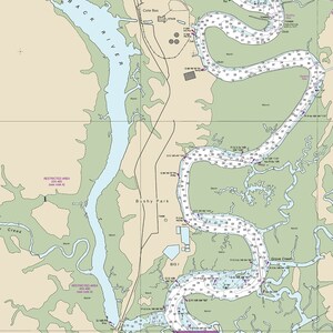 Nautical Charts of Cooper River, Above Goose Creek in South Carolina ...