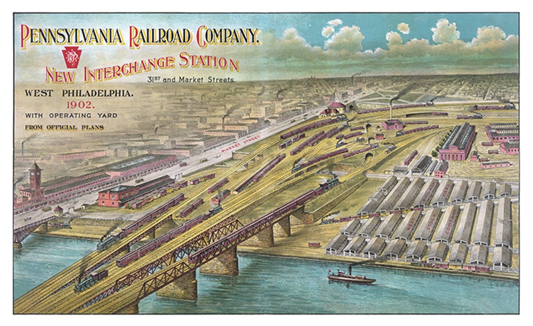 Pennsylvania Railroad New Interchange Station, 31st and Market Streets ...