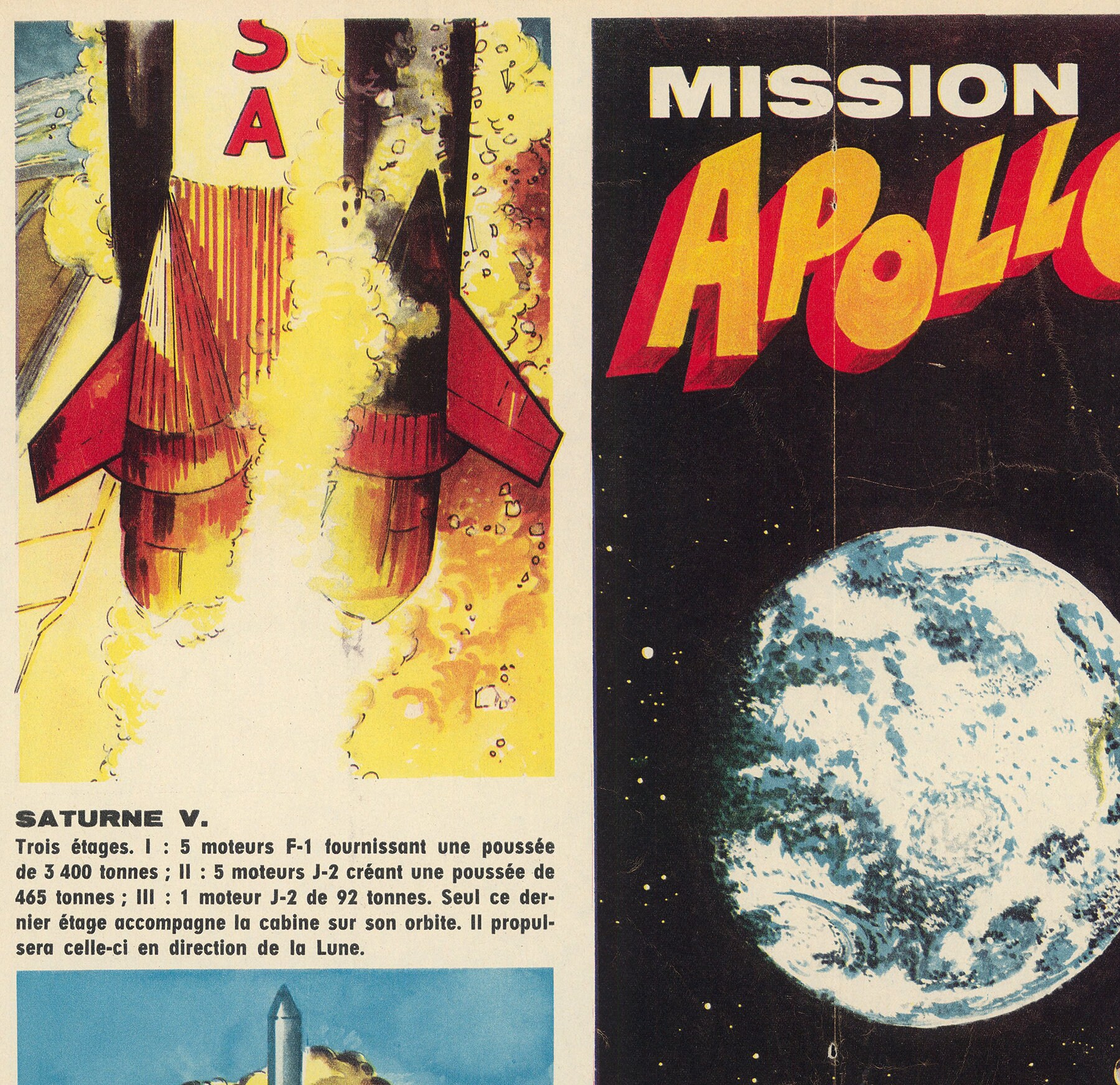 Poster Drawing of the Apollo 11 Lunar Moon Landing Mission. - Etsy