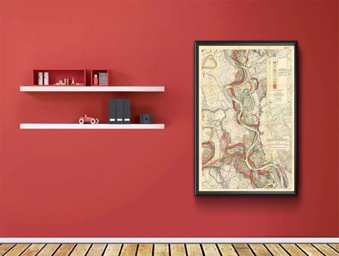 Plate 22, Sheet 13 of Fisk's Mississippi River Meander Belt Map ...