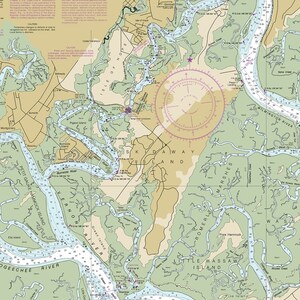 Nautical Charts of Savannah River and Wassaw Sound. 11512. South ...
