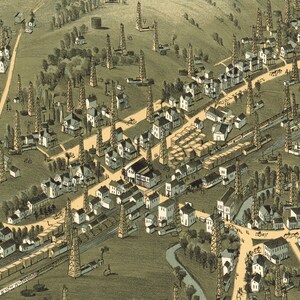 Map of Scio, Harrison Co., Ohio. 1899. Home Deco Style Old Wall Vintage ...