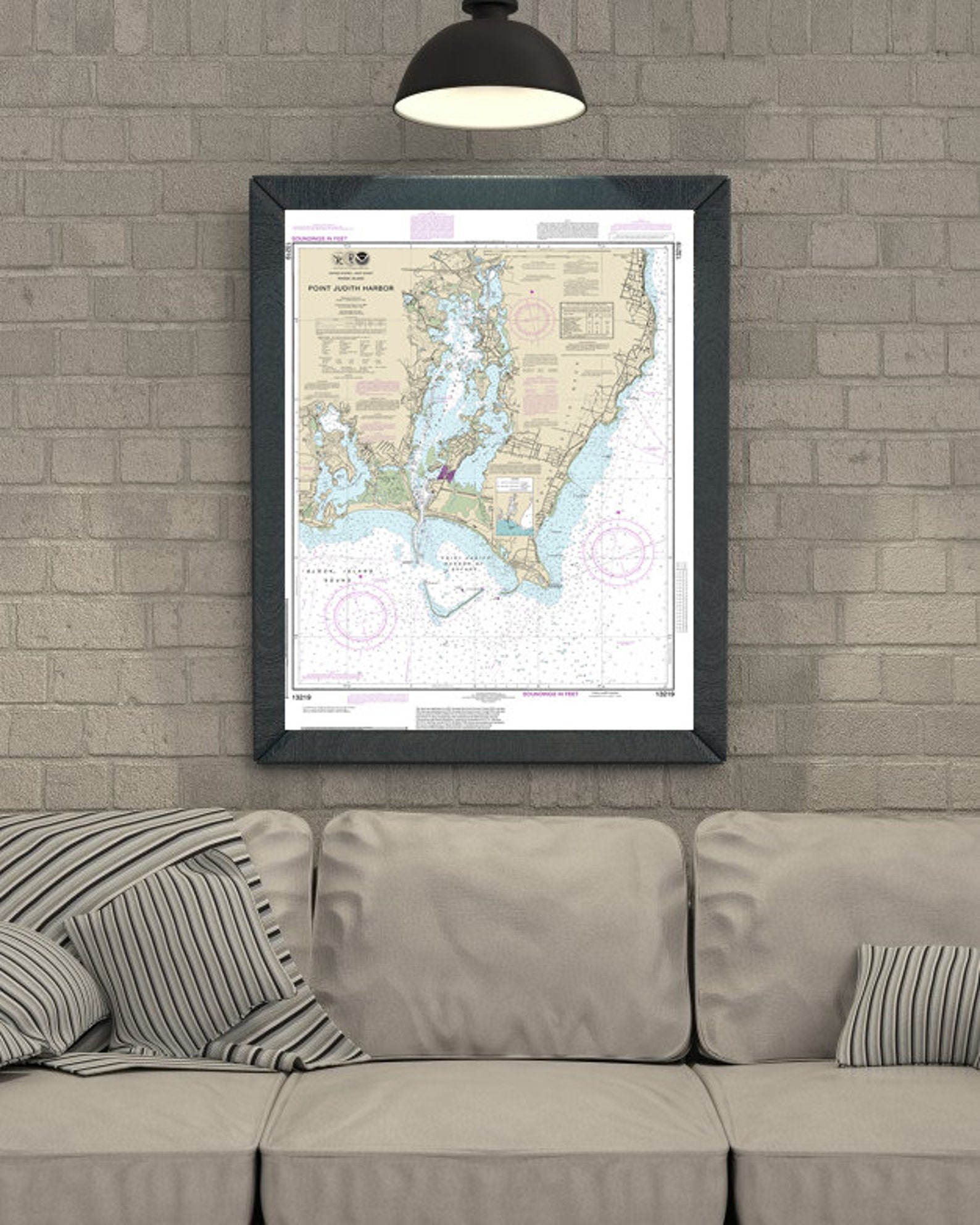 Nautical Charts of Point Judith Harbor 13219 Rhode Island Narragansett ...