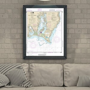 Nautical Charts of Point Judith Harbor 13219 Rhode Island Narragansett ...