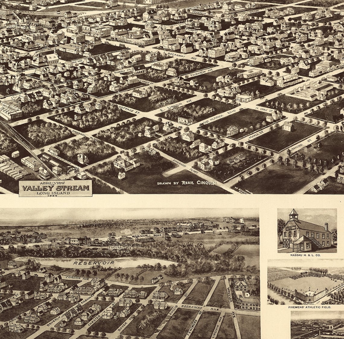 Valley Stream Nassau County. Long Island New York NY 1924. | Etsy