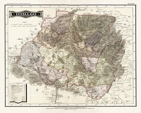 Hidalgo Mexico Map