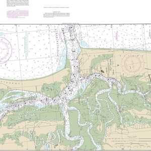 Nautical Charts of Intracoastal Waterway St. Simons Sound to Tolomato ...