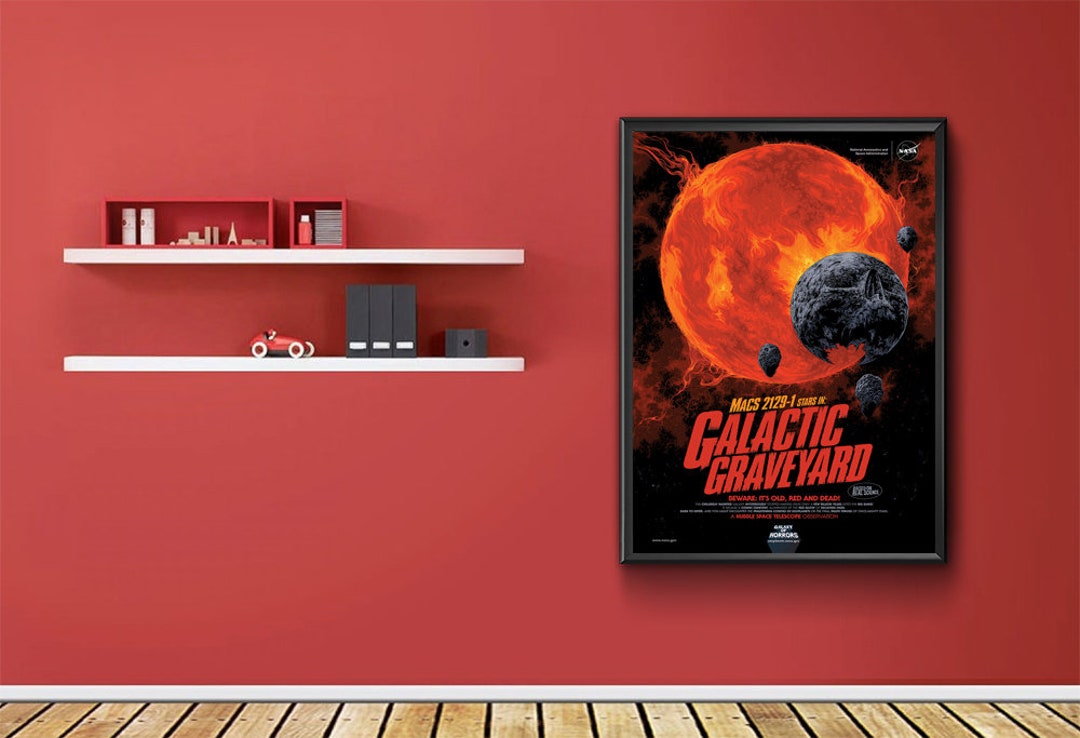 Galactic Graveyard. 2020 NASA Galaxy of Horrors Reproduction Poster - Etsy