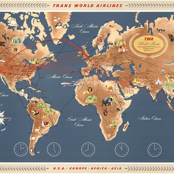 Trans World Airlines - Etsy