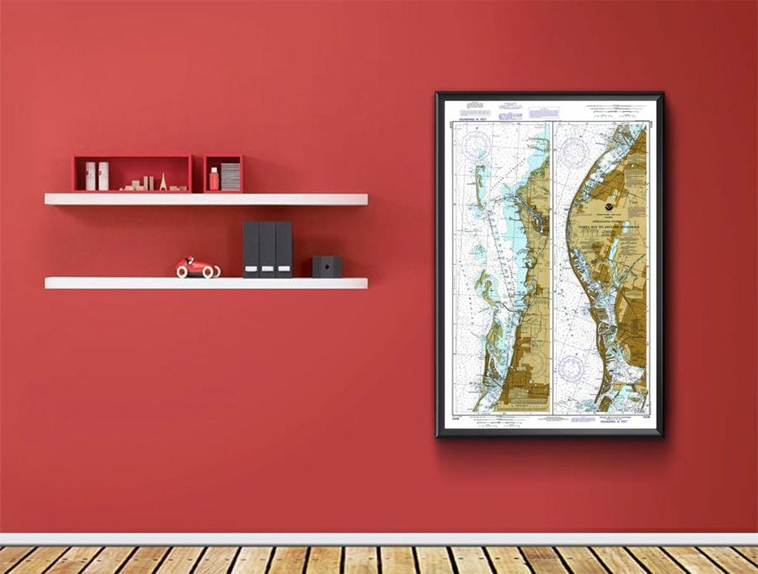 Tampa Bay to Anclote Anchorage Map – Florida Nautical Chart NOAA 11410 ...