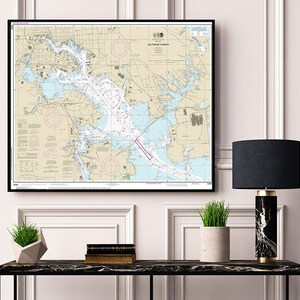 Nautical Charts of Baltimore Harbor Maryland 12281 Patapsco Marley Neck ...