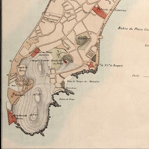 Map of Macau (澳門), China, 1889. Vintage Restoration Hardware Home Deco ...