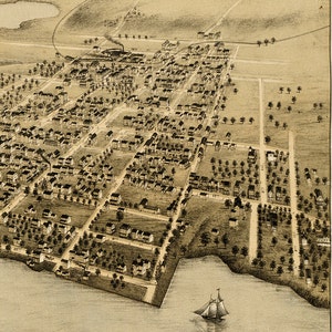 Map of College Point, Queens Borough, Long Island, New York, NY ...