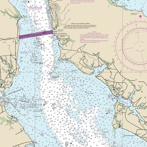 NOAA Nautical Charts of Potomac River Piney Point to Lower Cedar Point ...